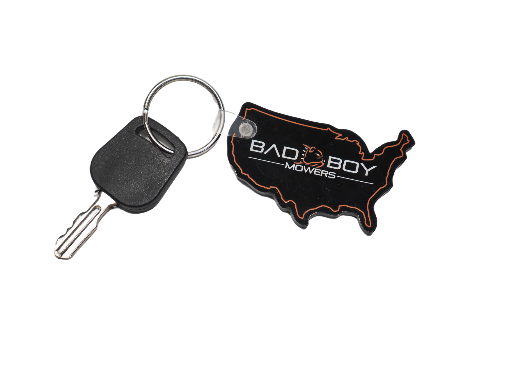 USA Bad Boy Mowers Mow With An Attitude Keychain